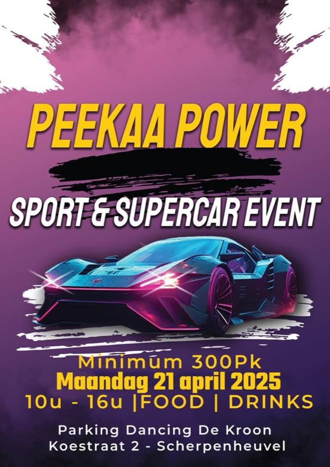 Peekaa Power Sport & Supercar Event 2025 - Auto Evenementen